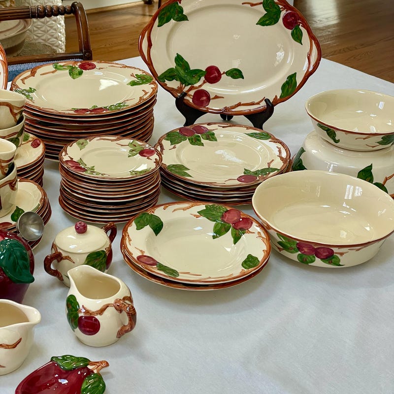 Franciscan Apple Dinnerware - Etsy