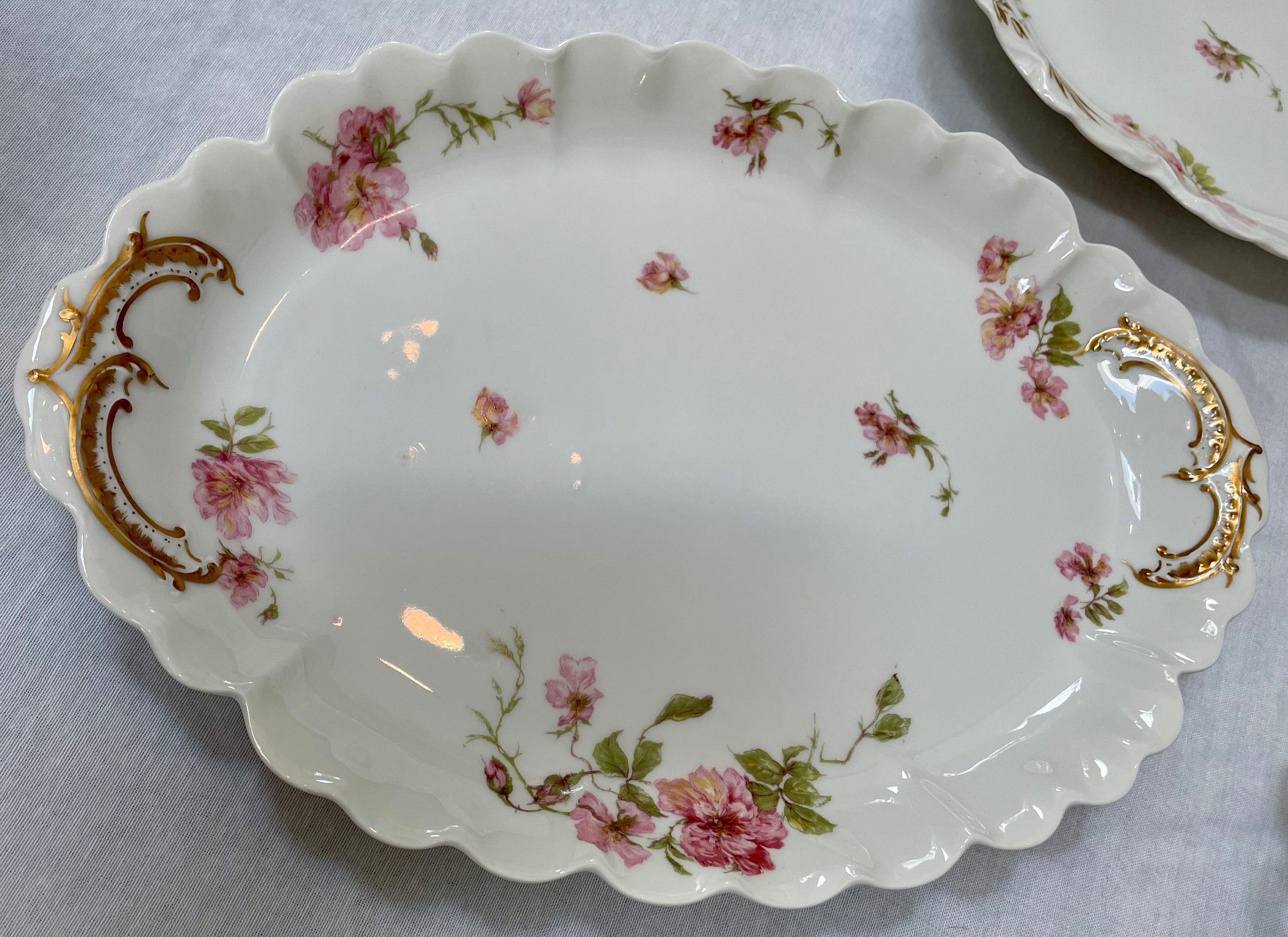 Antique Haviland and Co. Hand Painted Limoges, France Schleiger 59 ...