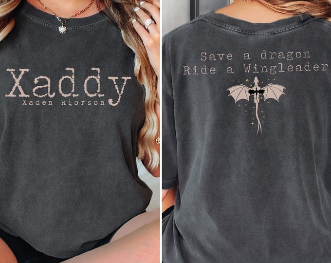 Comfort Colors Xaddy Shirt, Xaden Riorson Shirt, Xaden Fourth Wing ...