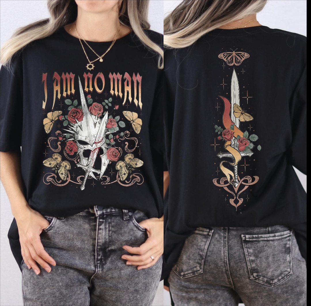 I Am No Man Comfort Colors Shirt, Crewneck Tshirt, Lord of the Rings ...