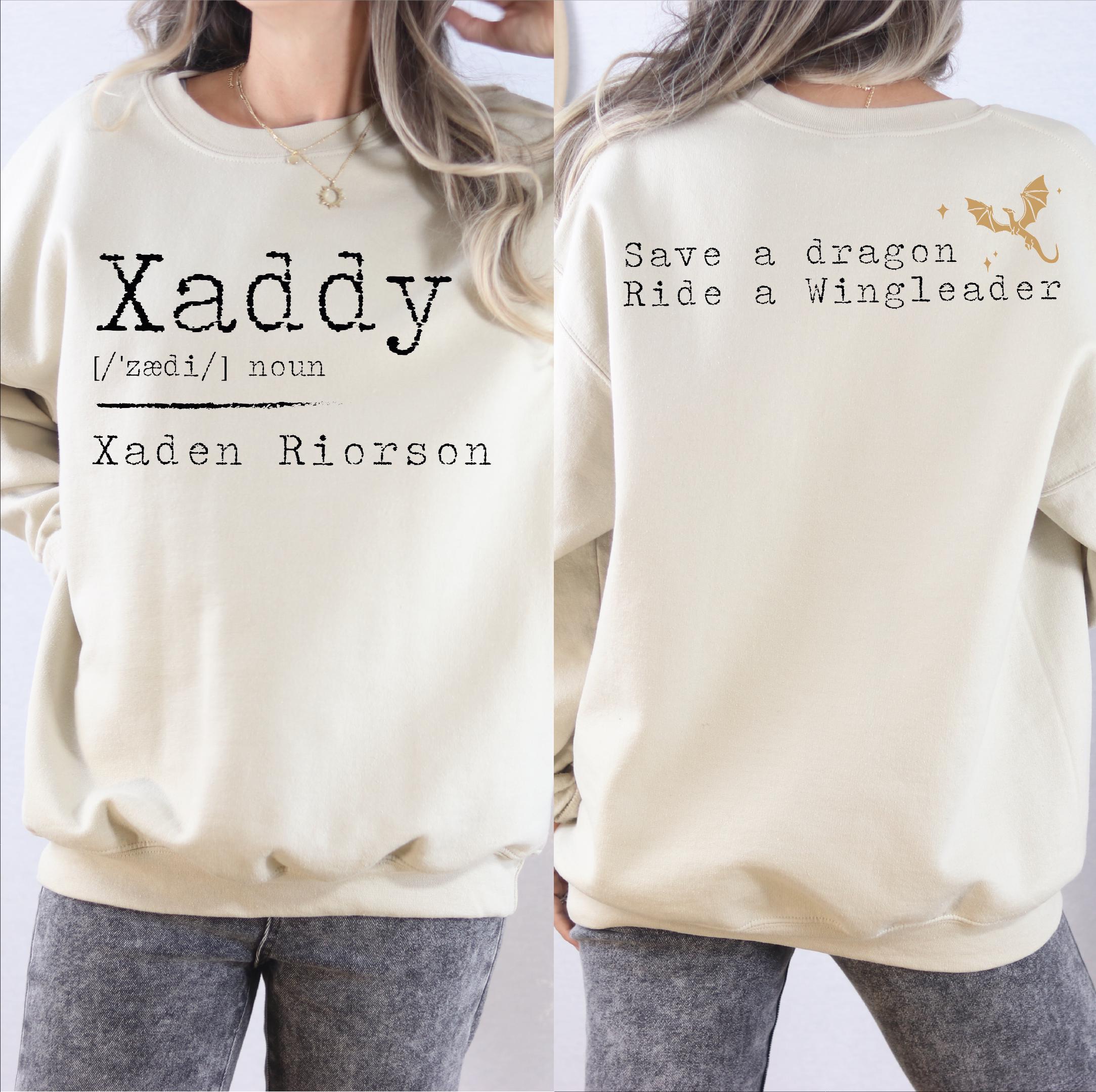 Xaddy Sweatshirt, Xaden Riorson, Xaddy Hoodie,xaden Fourth Wing Sweater ...