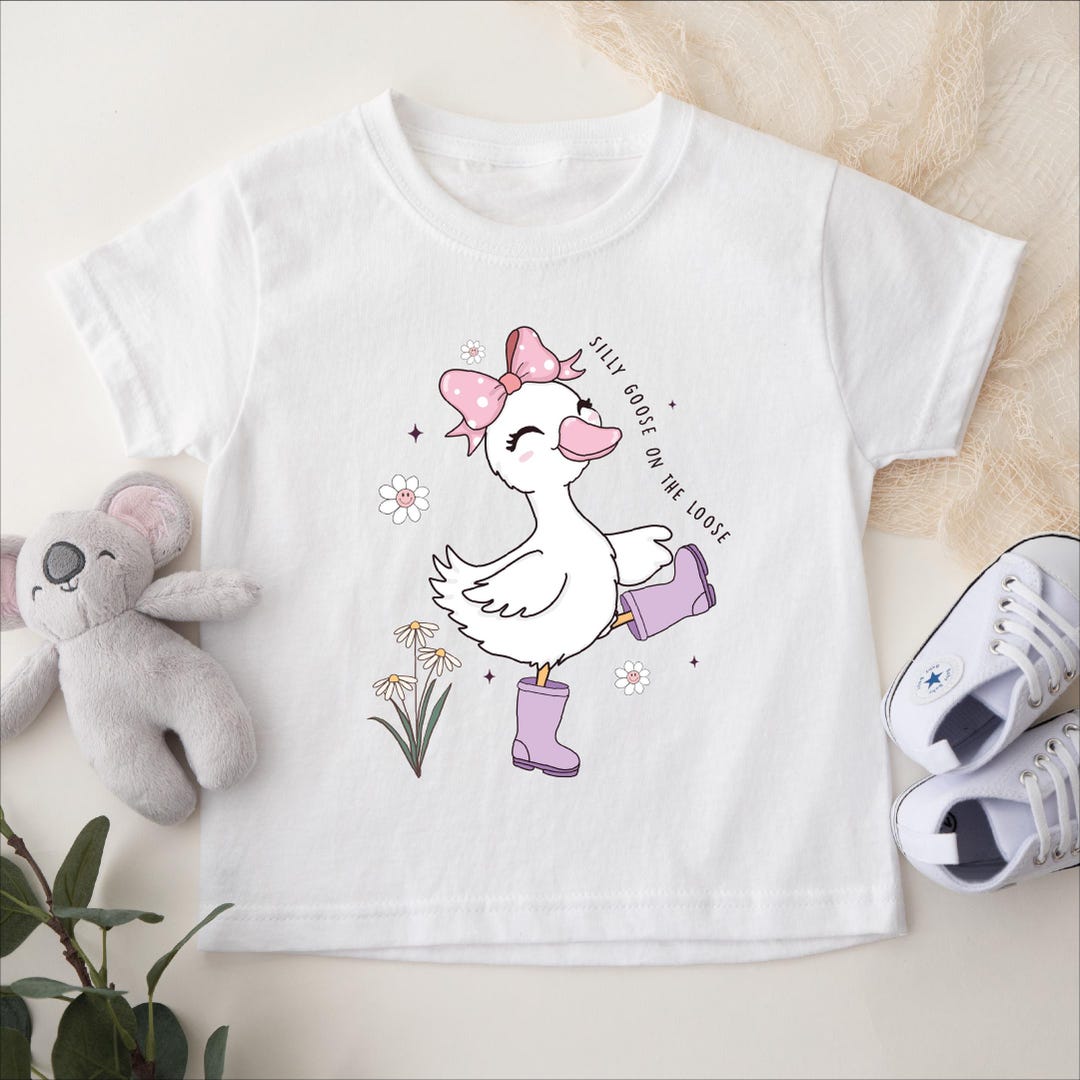 Silly Goose Kids Shirt,silly Goose on the Loose Baby Onesie, Funny Farm ...