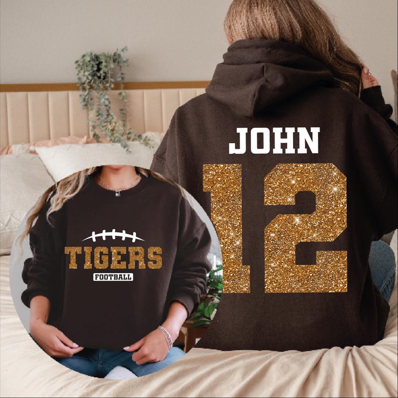 Football Mom Black Crewneck - Etsy