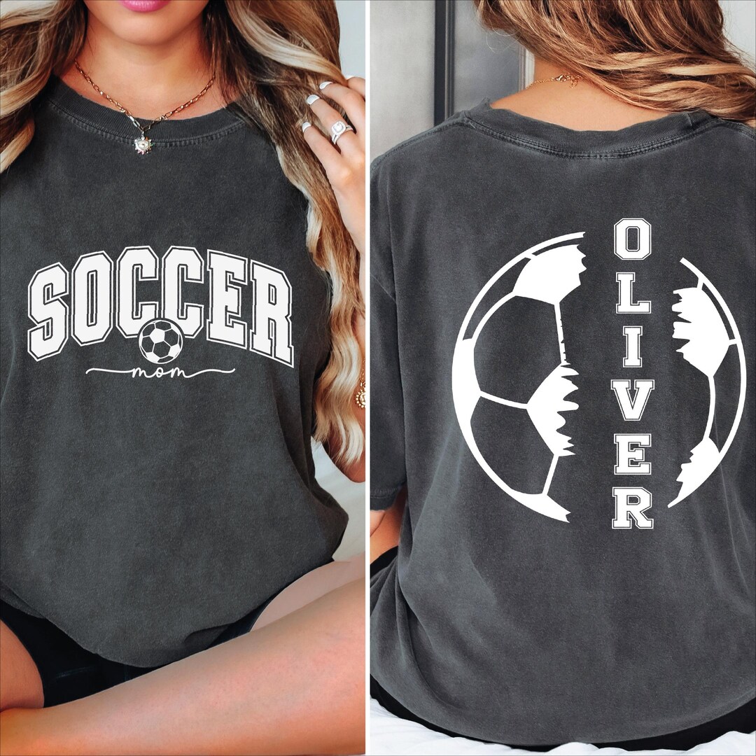 Custom Soccer Shirt, Soccer Comfort Colors Tees, Personalized Soccer ...
