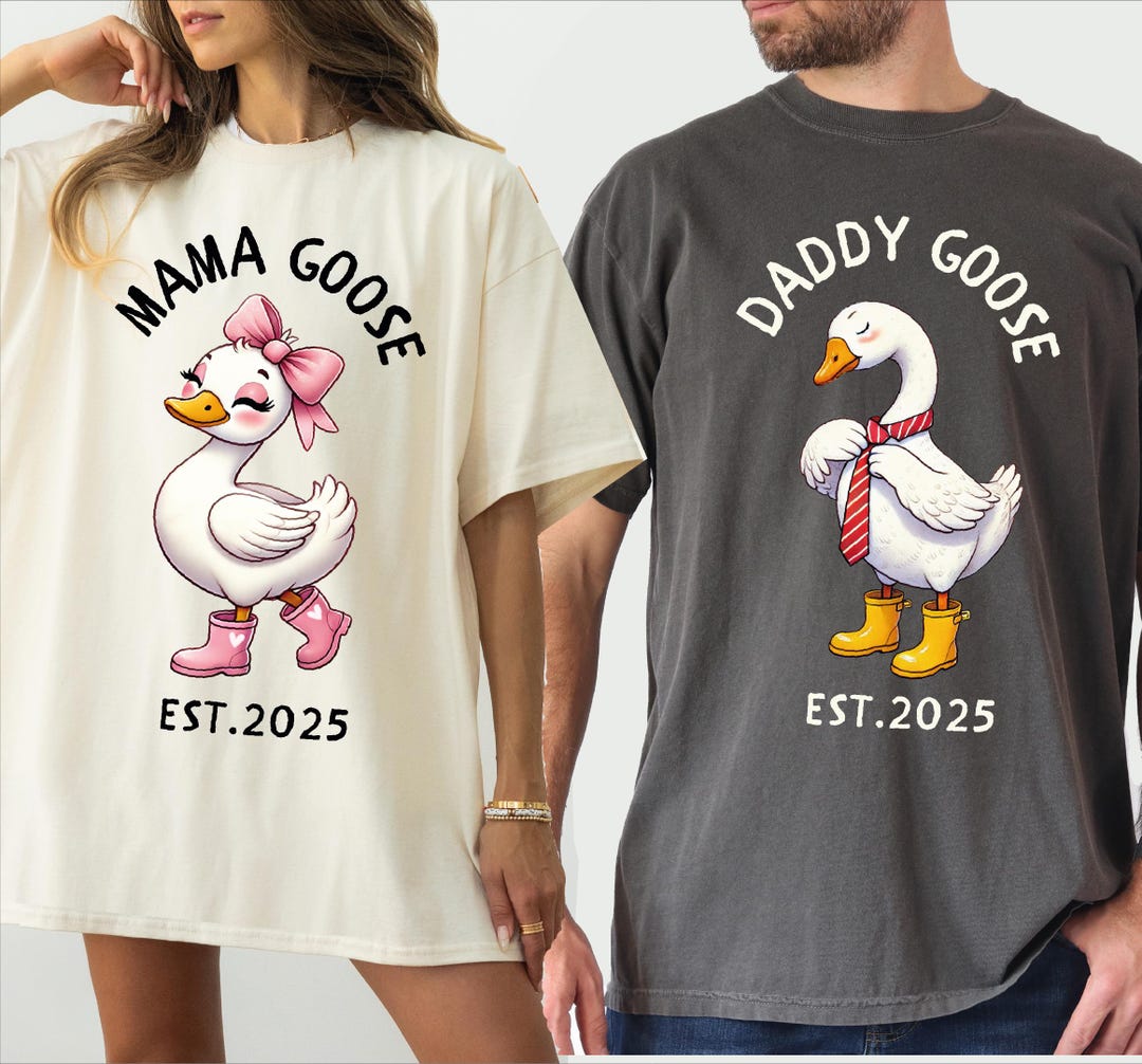 Silly Mama Goose Daddy Goose Shirt, Comfort Colors Custom Mom Dad Silly ...