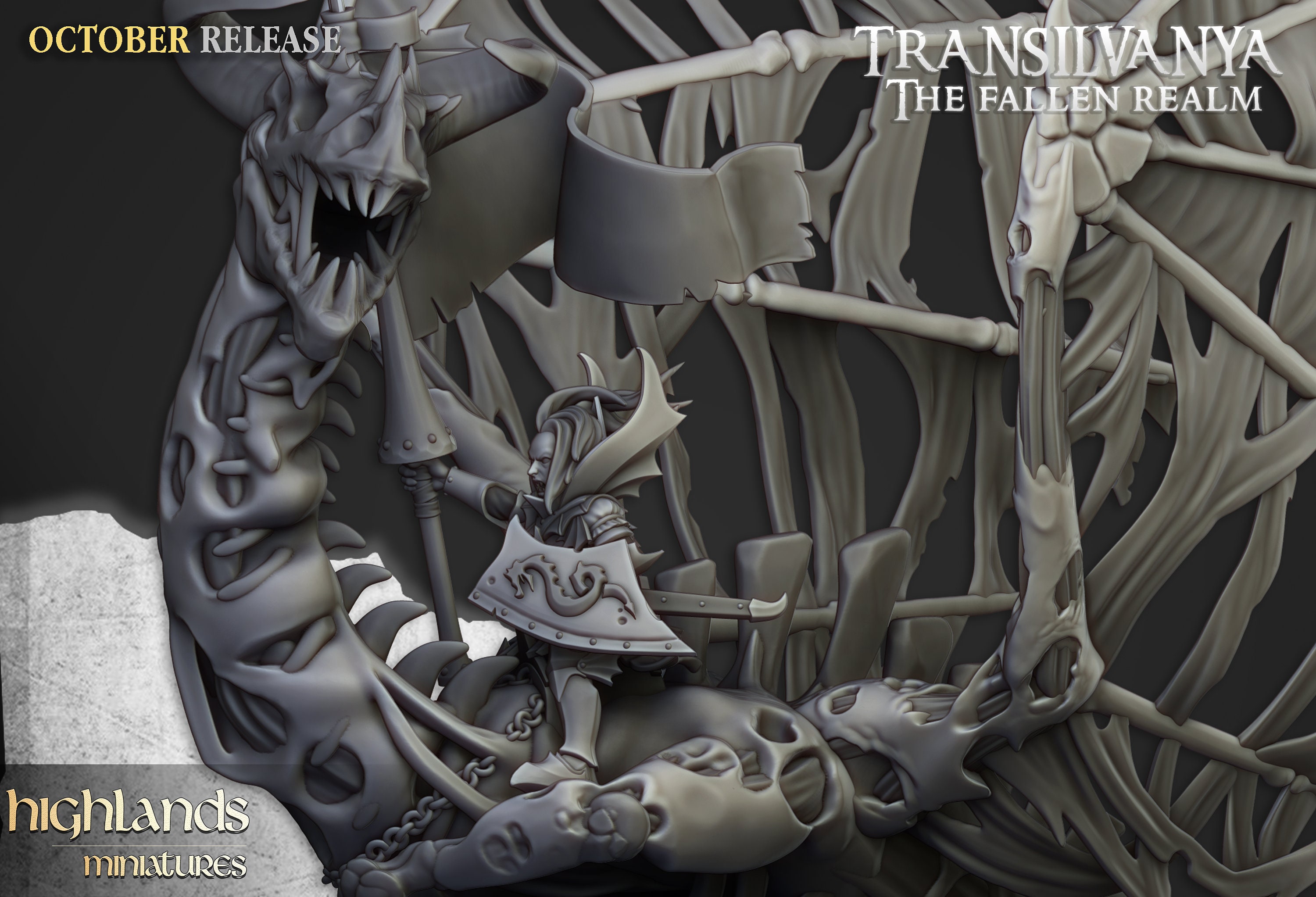 Female Vampire Lord on Zombie Dragon Warhammer Old World Pathfinder ...