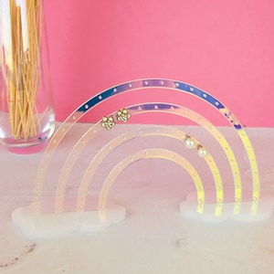 Rainbow Earring Acrylic Display Stand - Etsy