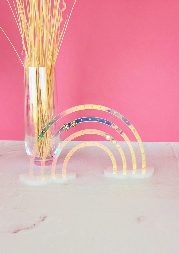 Rainbow Earring Acrylic Display Stand - Etsy