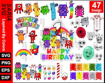 Number Blocks Svg - Etsy