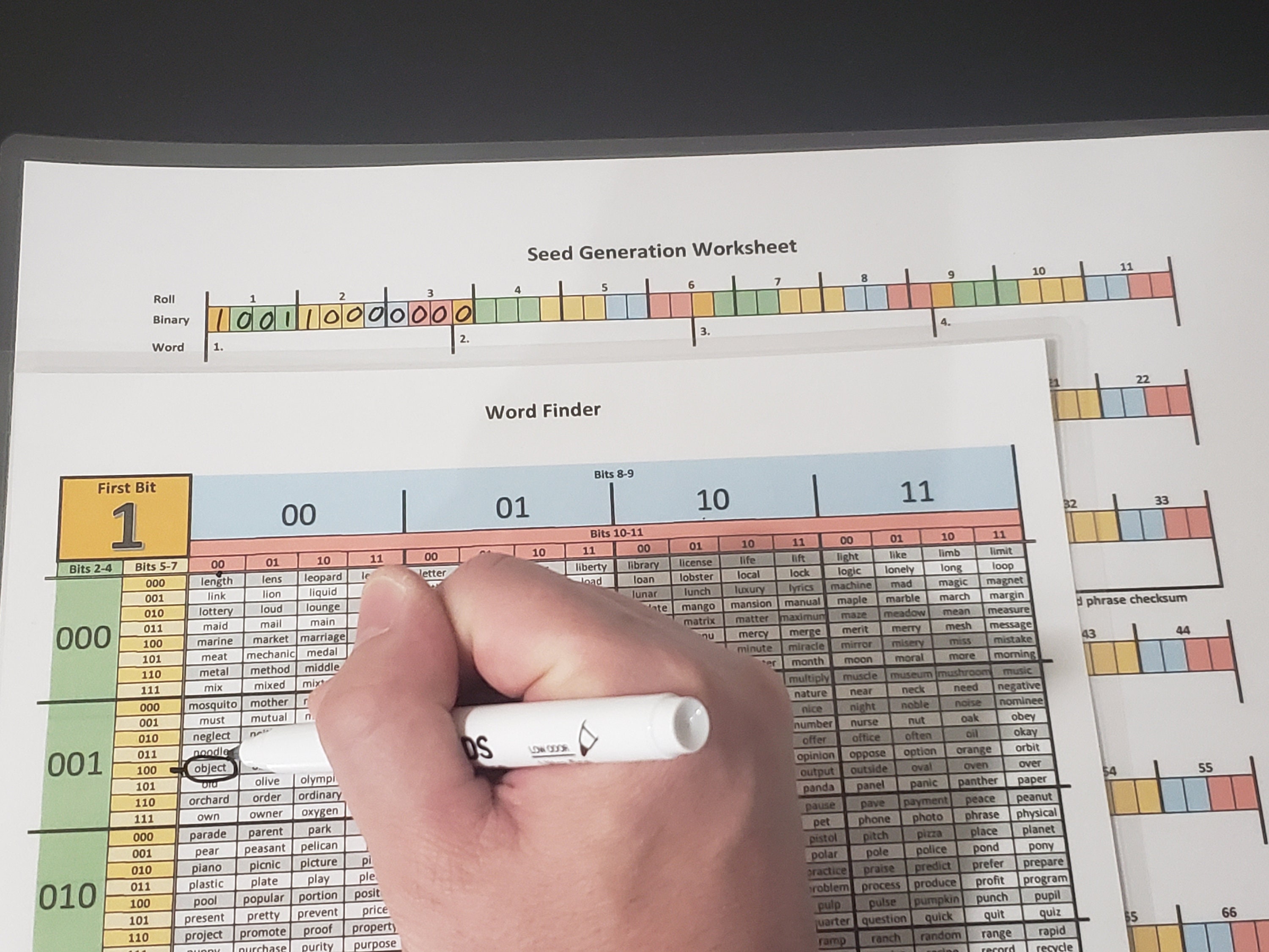 Sovereign Seed Roll Diceware Create Your Own BIP39 Bitcoin Seed Phrase ...