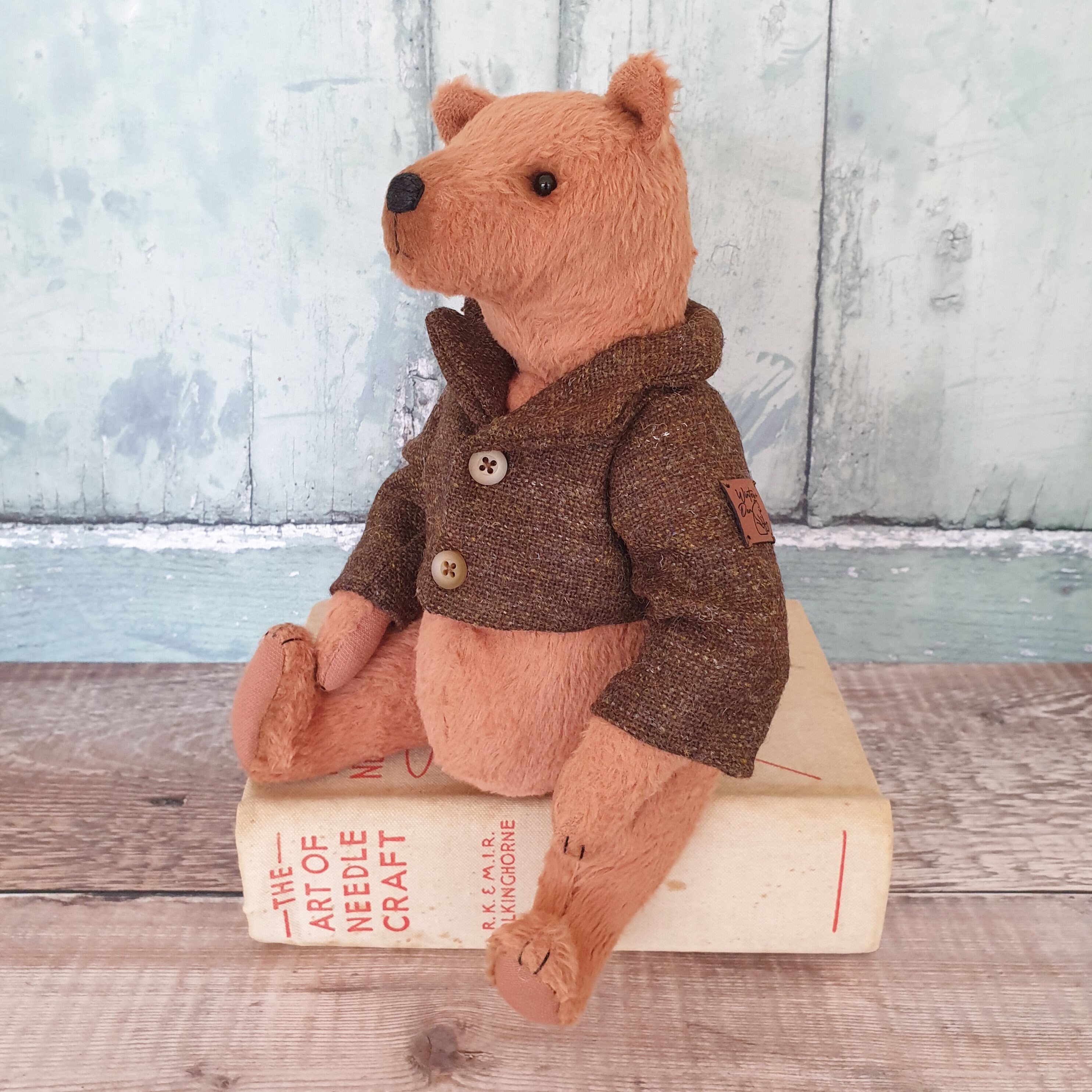 Handmade Viscose Teddy Bear, OOAK Bear, Vintage Style Bear, Heirloom ...