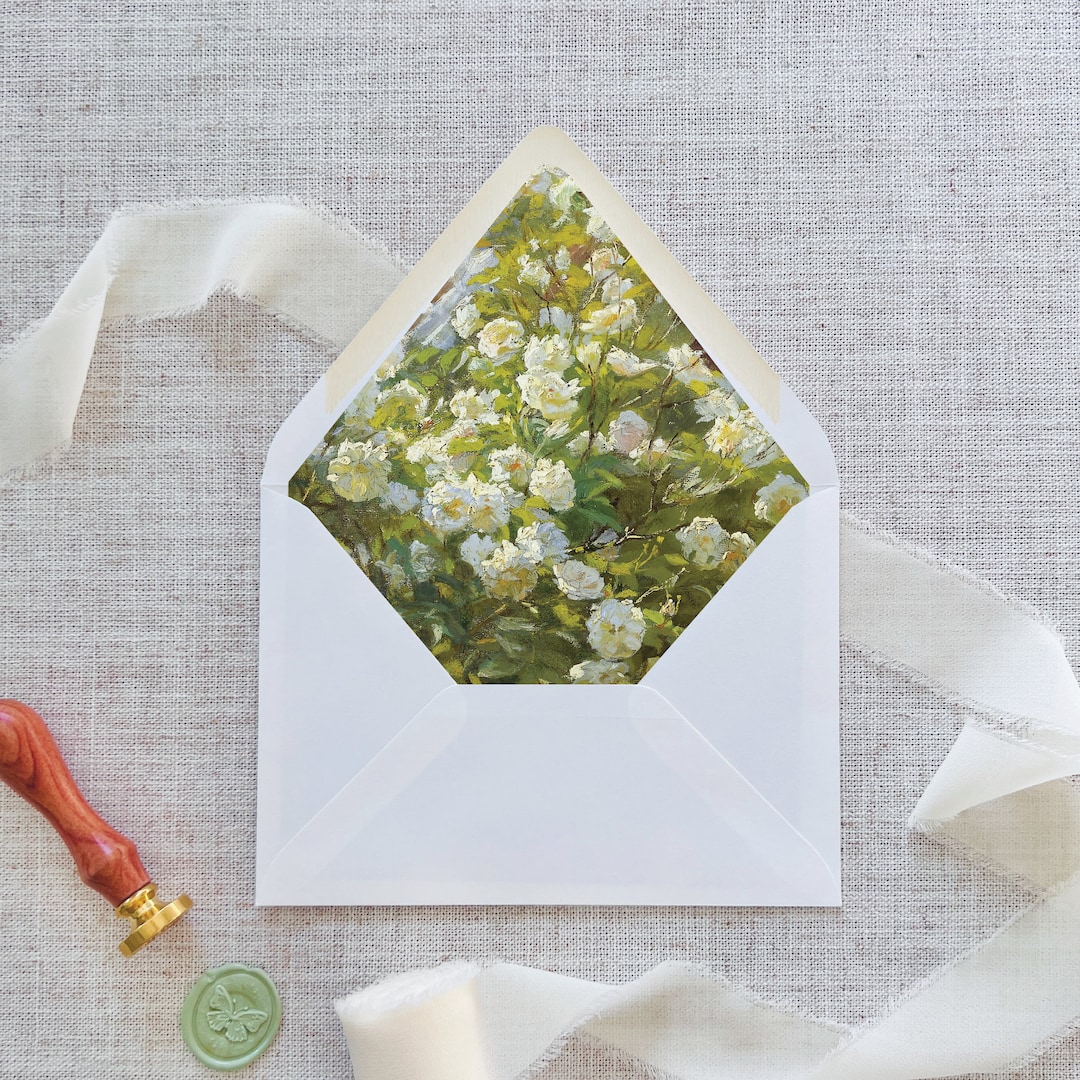 Fine Art Envelope Liner DIGITAL Template, Wedding Invitation Download ...