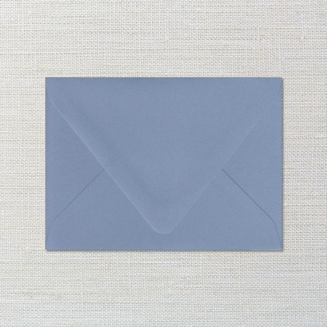New Blue Euro Flap Envelopes for Wedding Invitations, A7 and RSVP Size ...