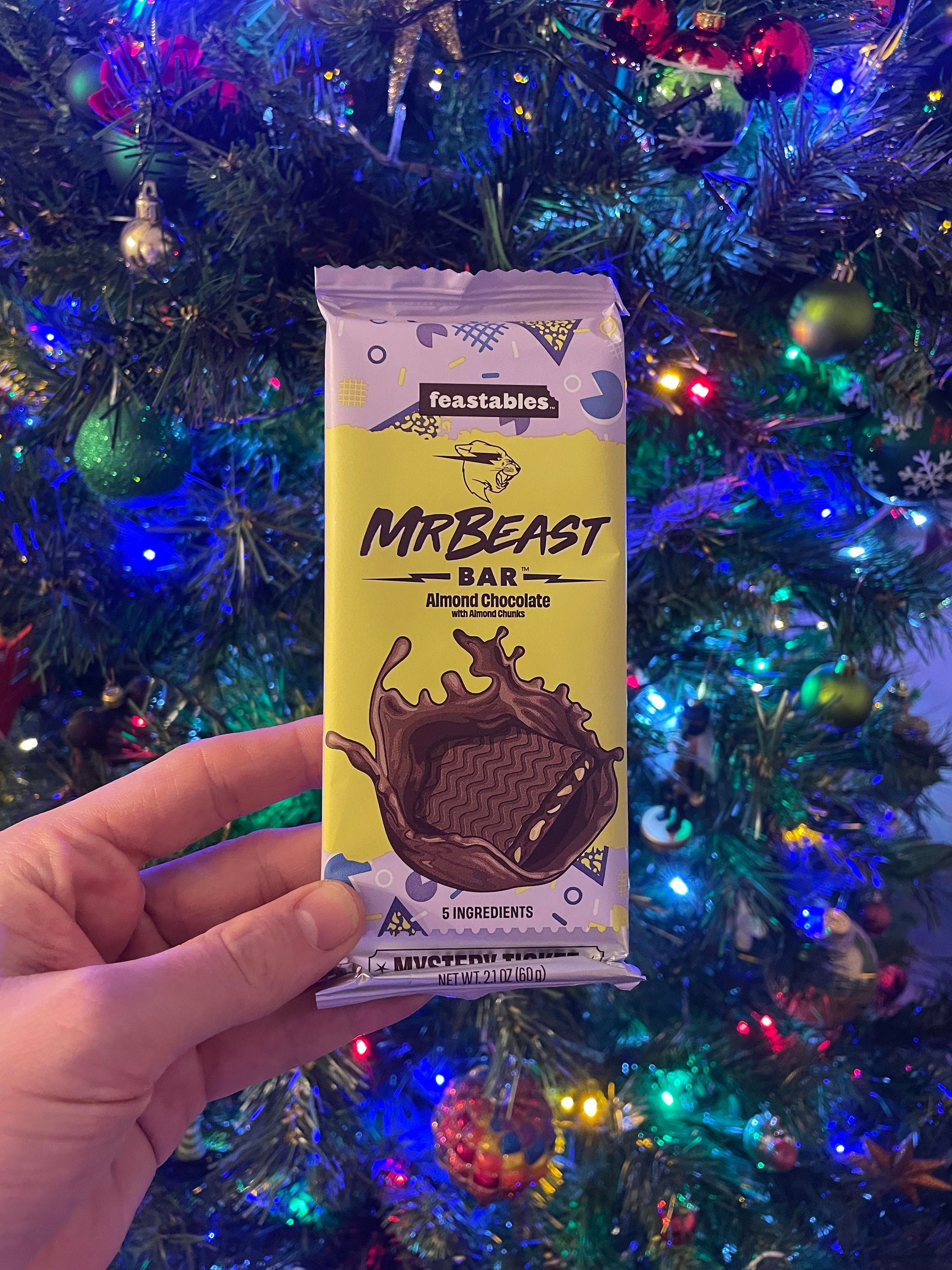 Mr Beast Bar Almond Chocolate Feastables USA Import - Etsy