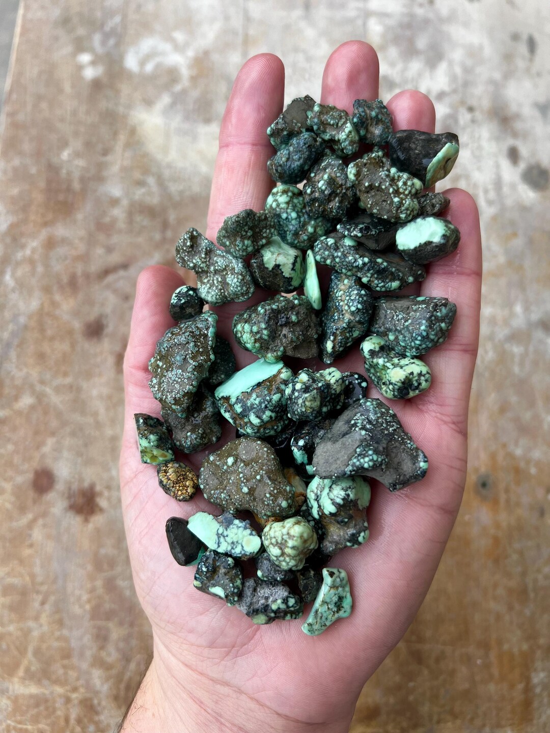 168g Angel Wing Variscite | Natural From Nevada, Spiderweb, Turquoise ...