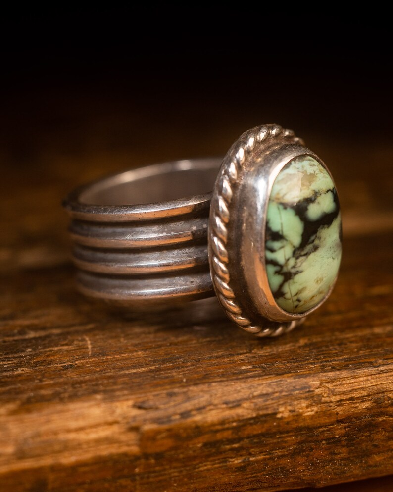 Handmade Variscite Ring Size 7.5 Snowville Variscite 925 Sterling ...