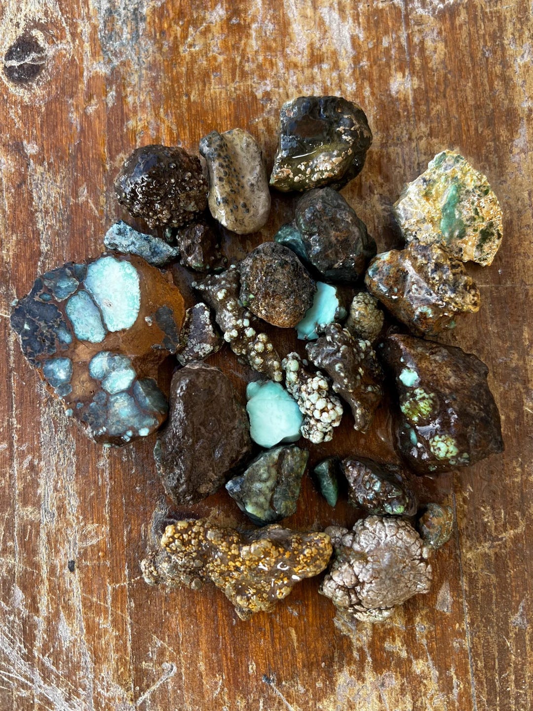 236g Damele Variscite | Natural From Nevada, Spiderweb, Turquoise ...