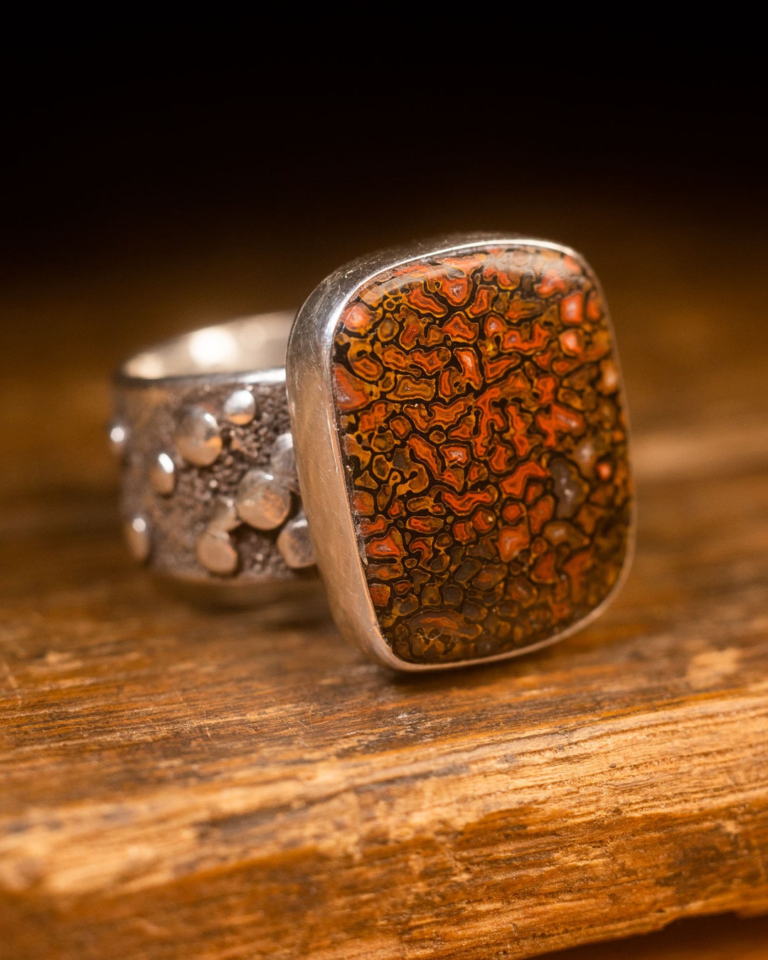 Handmade Dino Bone Ring • Size 9.5 • Gem Bone • Dinosaur Bone • 925 ...