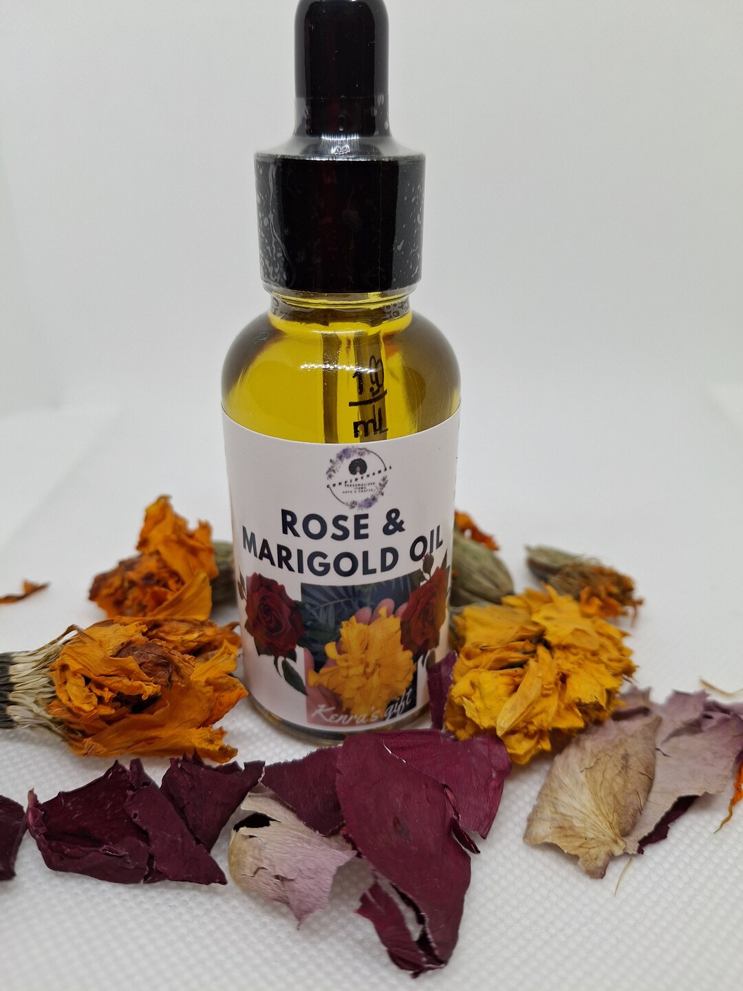 100% Pure Natural Rose & Marigold Oil Hair and Body Oil Natural Hair ...
