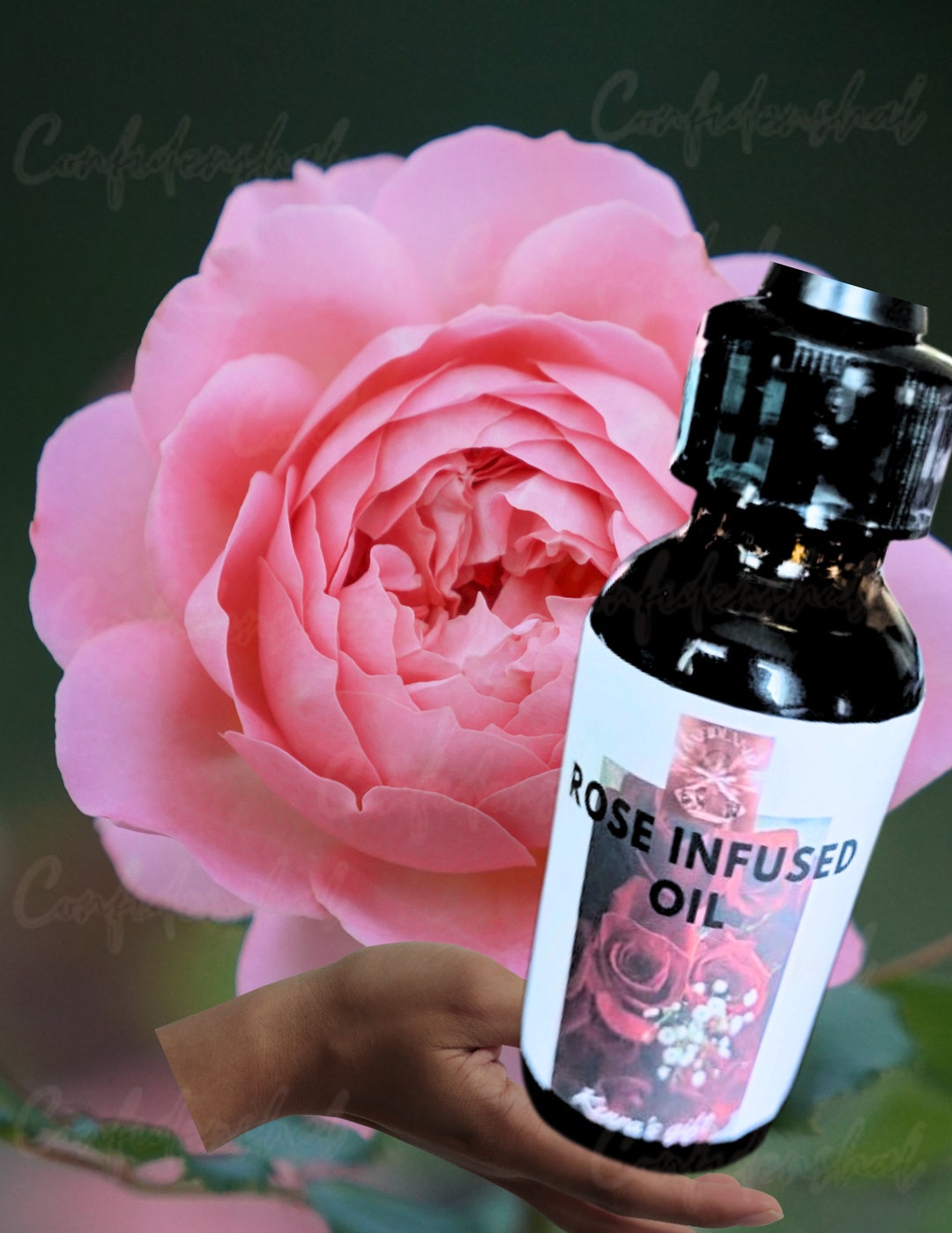 100% Pure Natural Rose Infused Oil Rose Oil for Hair Growth - Etsy