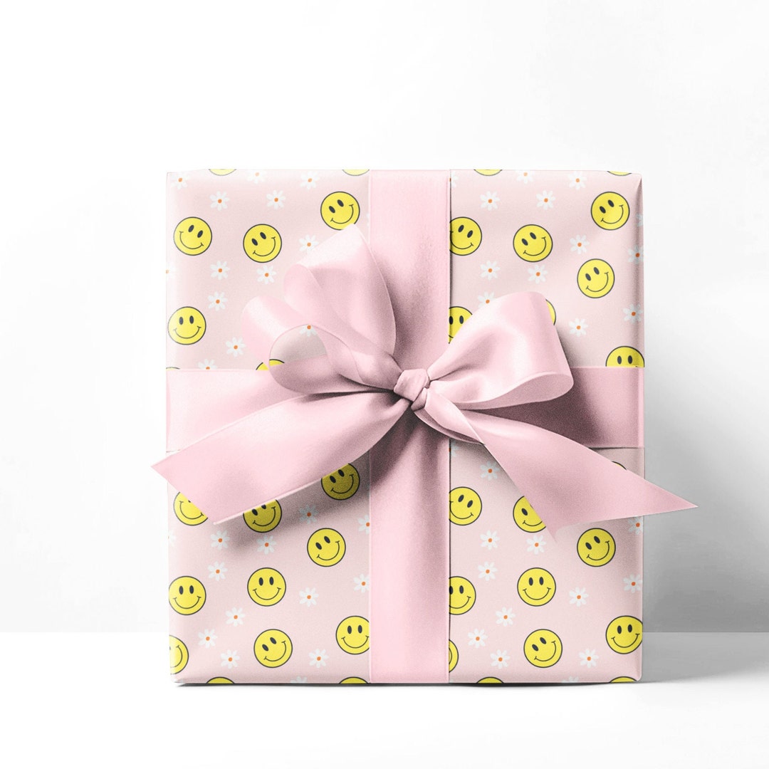 Retro Smiley Christmas Day Gifting Paper, Thanksgiving Day, Mothers Day ...
