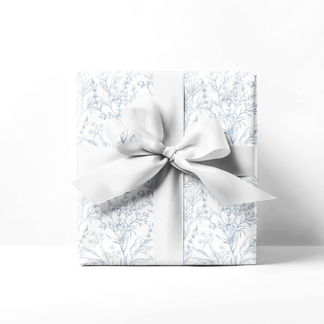 Ditsy Floral Wrapper Paper Roll, Holiday Wrapping Paper, Gift Wrapping ...