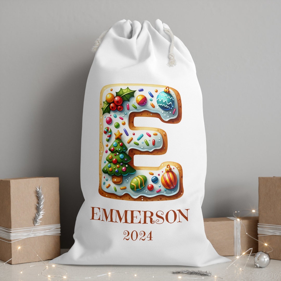 Personalized Santa Gift Sack, Christmas Santa Gift Bag, Custom Santa ...