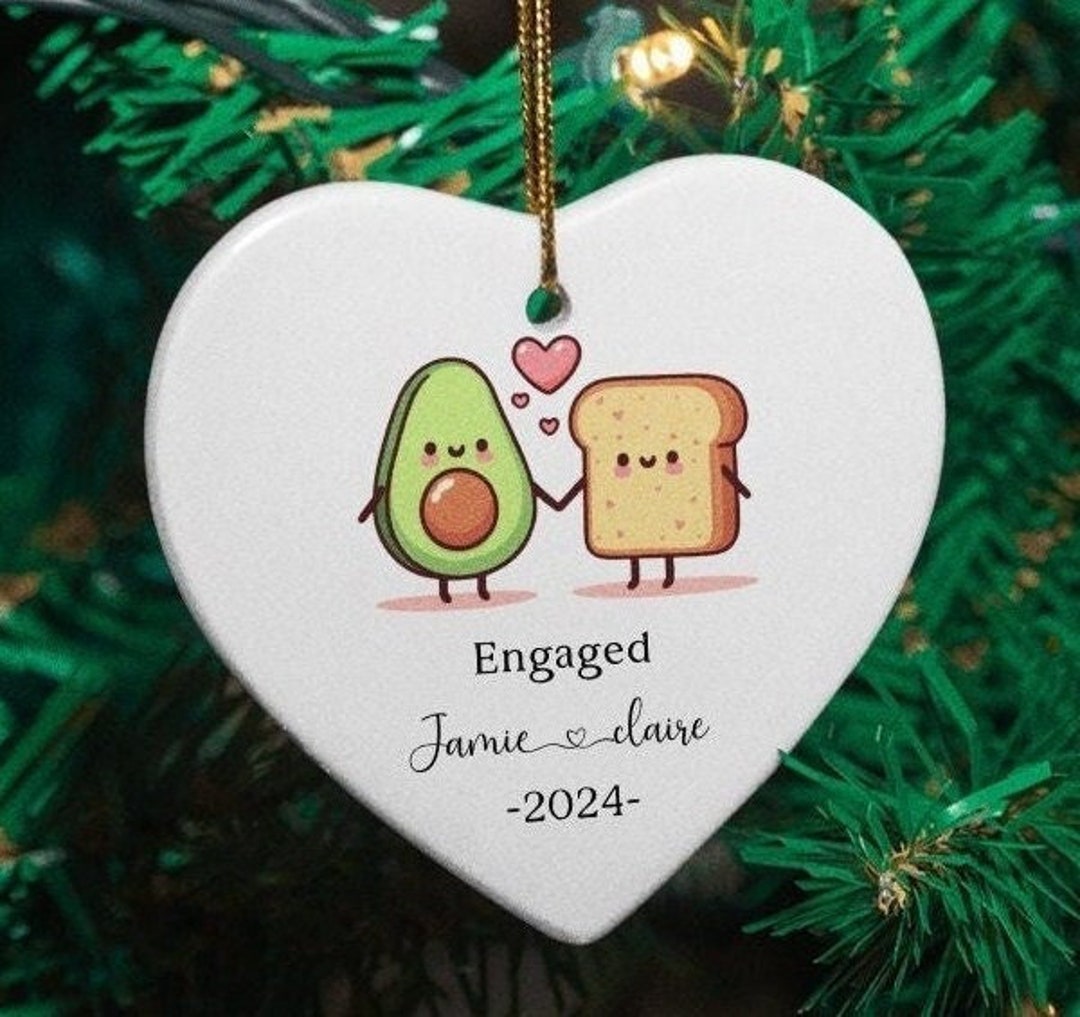 Kawaii Perfect Match Cute Christmas Ornament, Couples Ornament, First ...