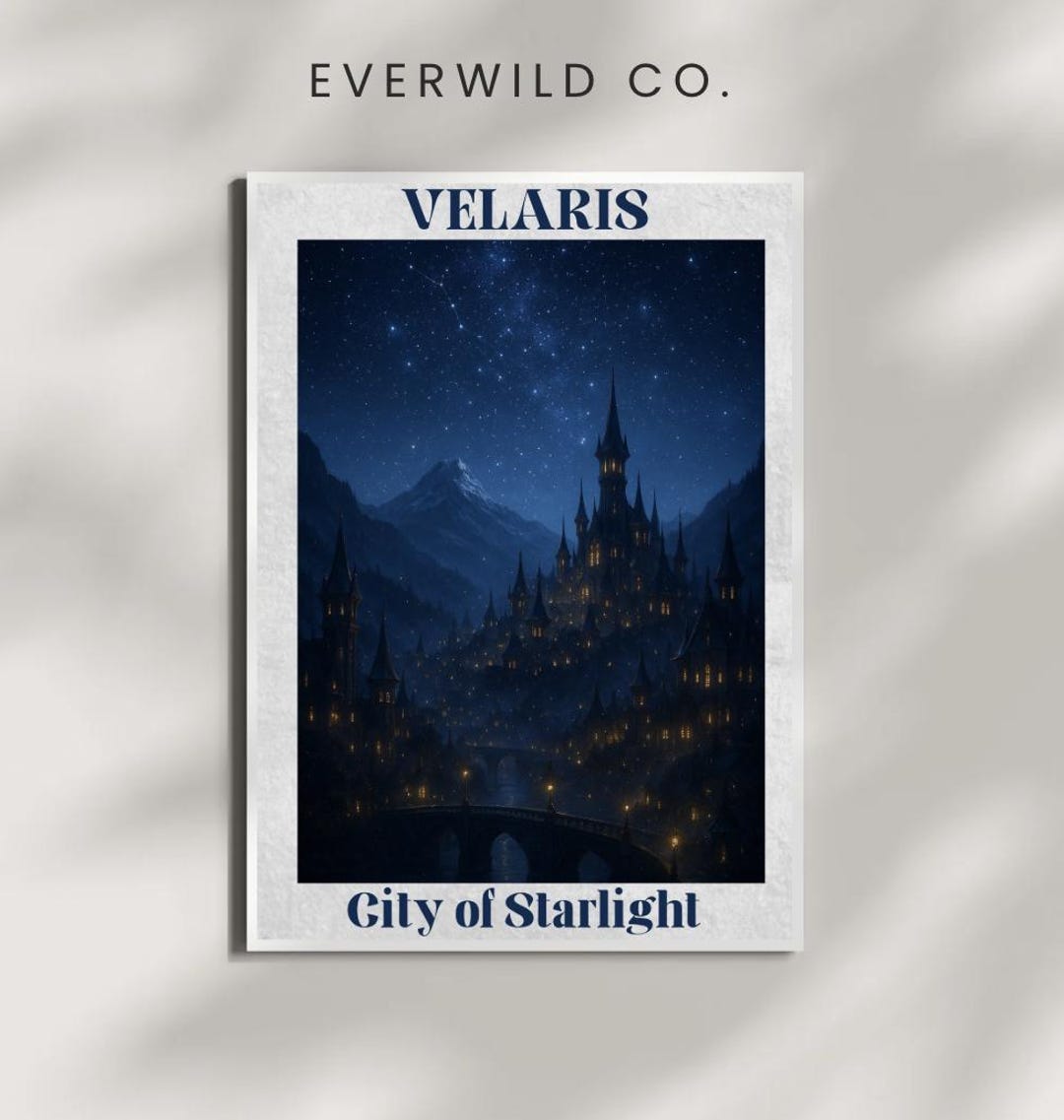 Velaris – City of Starlight | Fantasy Digital Art Print | Night Sky ...