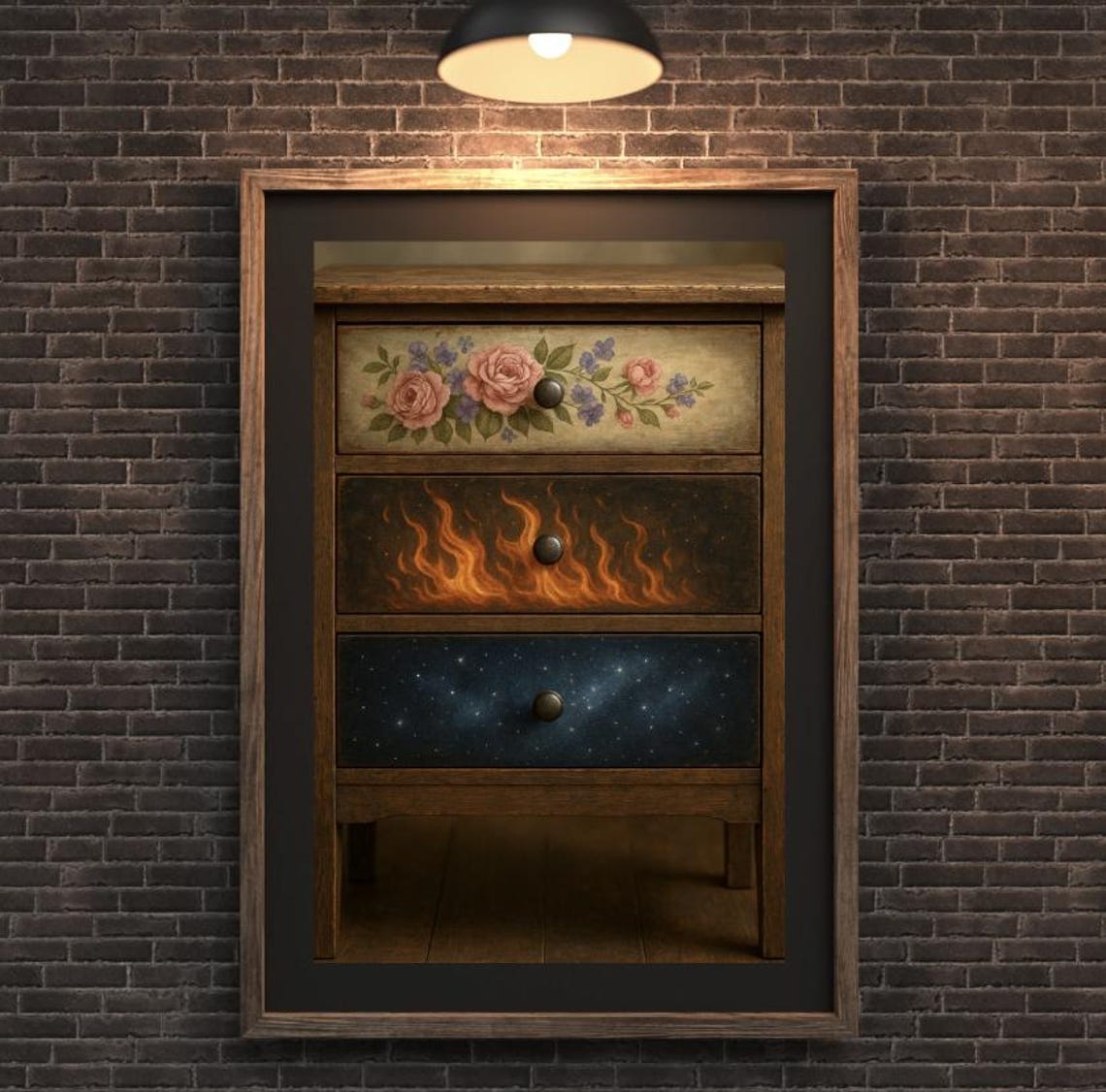 ACOTAR Archeron Sisters Painted Dresser – Hyper-realistic Art Print ...