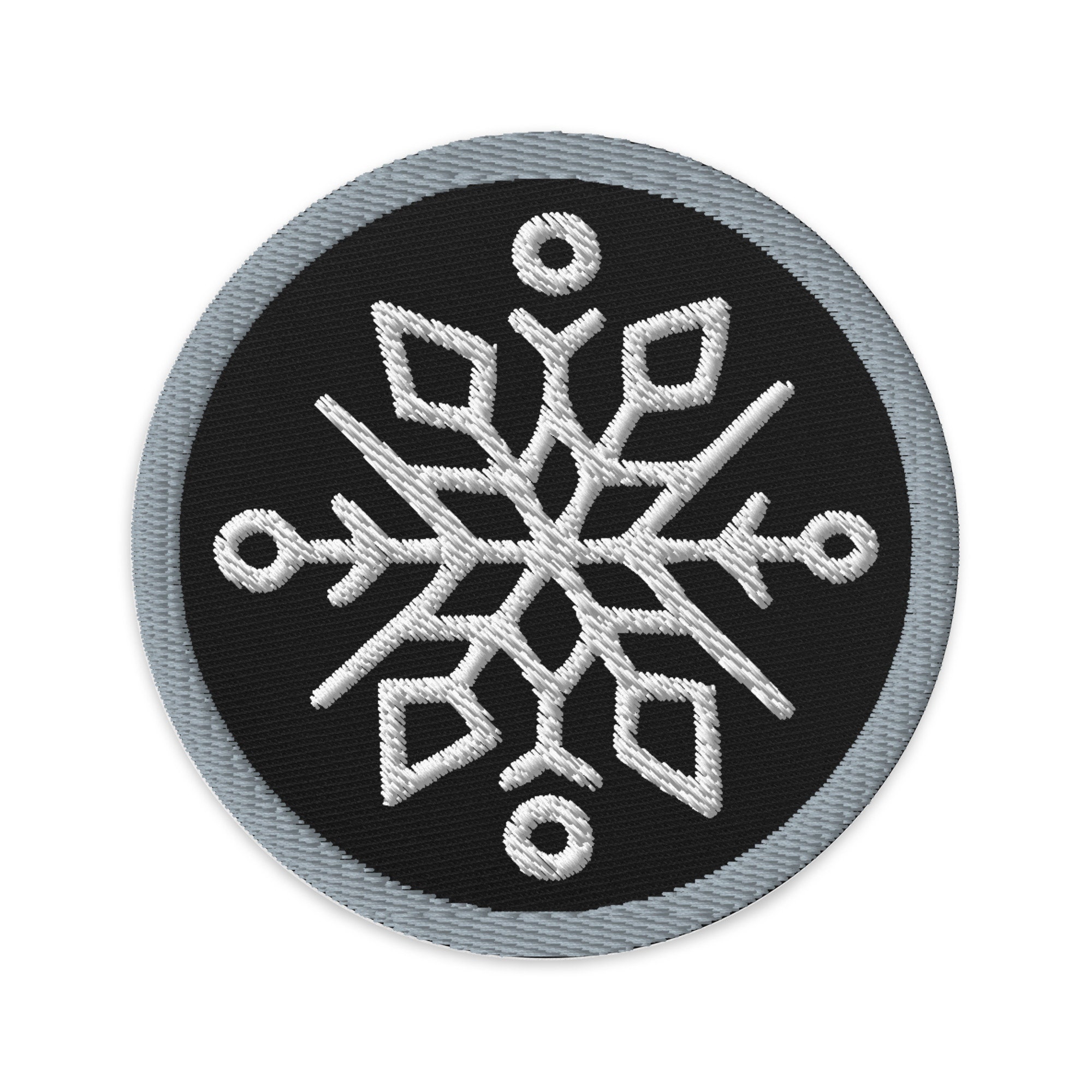 Snowflake Embroidered Patches - Etsy