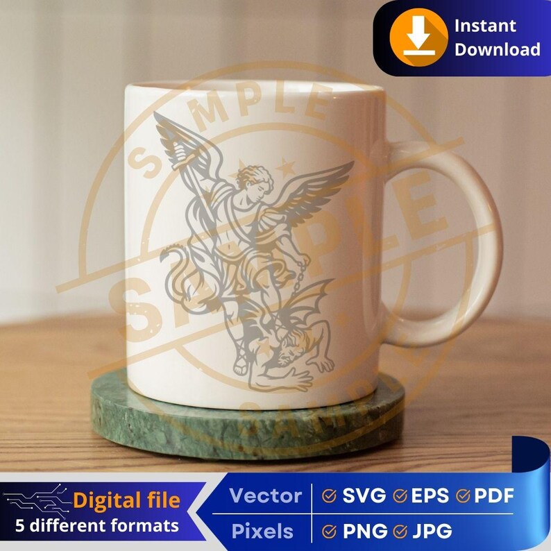 Archangel Michael SVG | Religious Digital Download | Archangel Michael ...