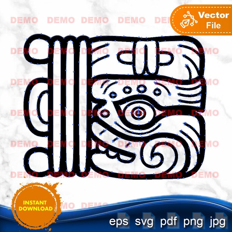 Mayan Symbols Svg Cultures Through History Vector Image, Ideal for Cut ...