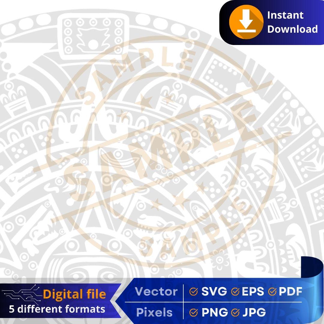 Aztec Calendar SVG Cultures Through History | Digital Download Cricut ...