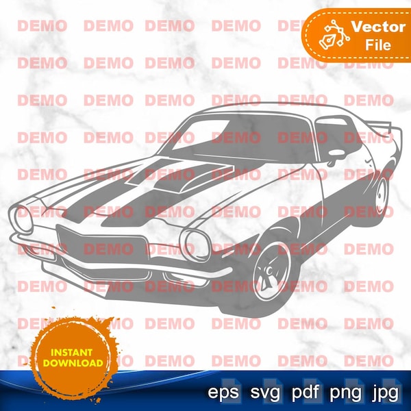 Camaro Vector File - Etsy