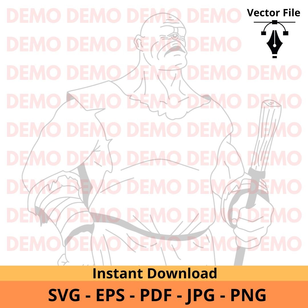 Tartalo Basque Mythology, Gigantic Anthropomorphic Cyclops SVG Vector ...