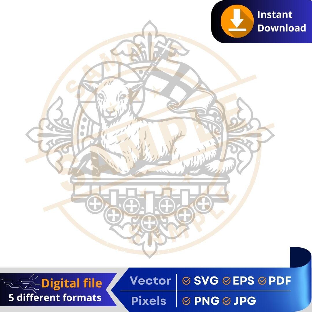 Lamb of Life SVG | Lamb of God | Religious Digital Download | Lamb of ...