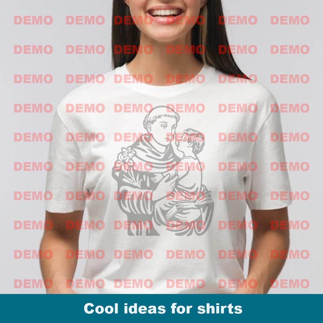 Saint Anthony of Padua SVG Vector Religious Images for Plotter ...