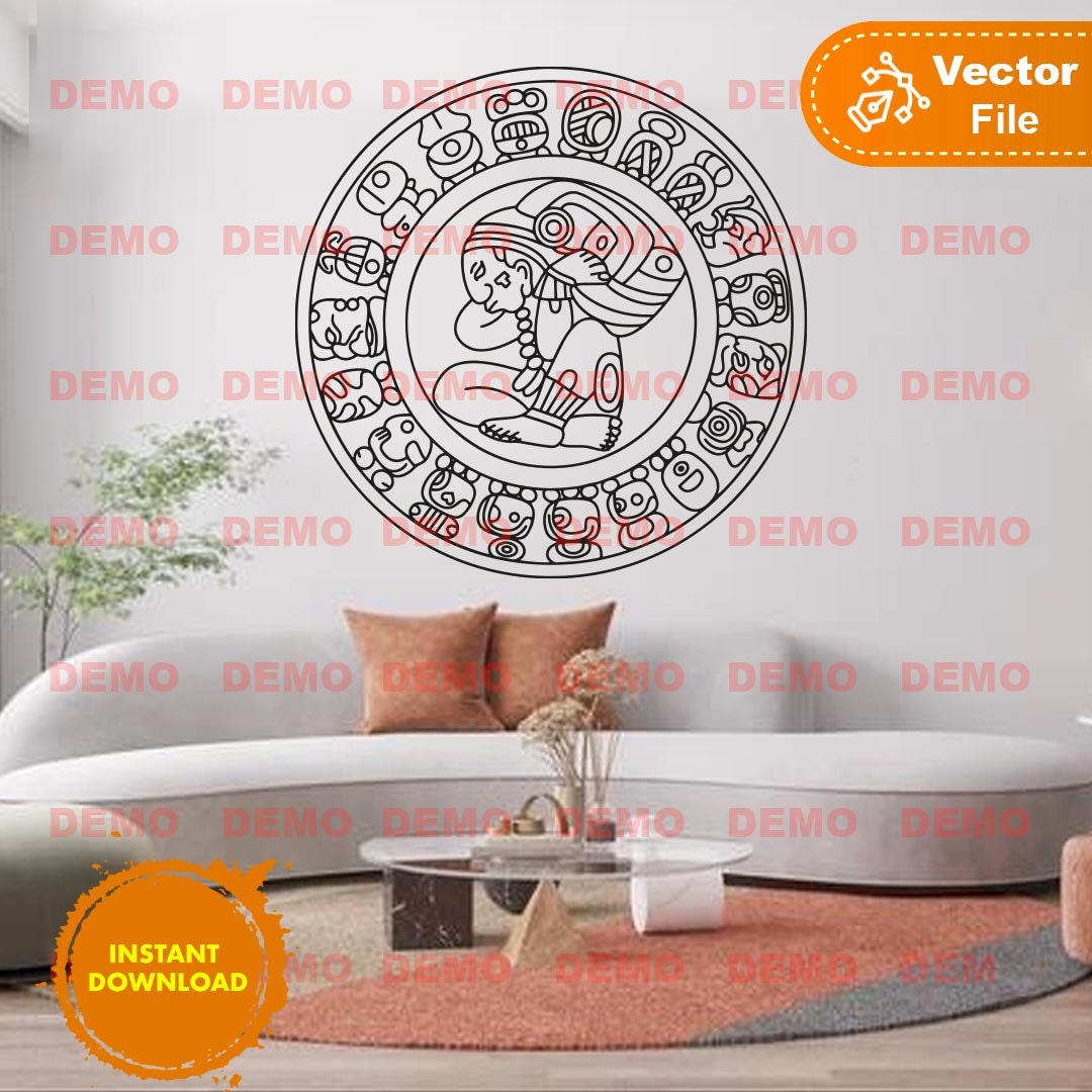 Mayan Calendar Svg Cultures Through History Vector Image - Etsy