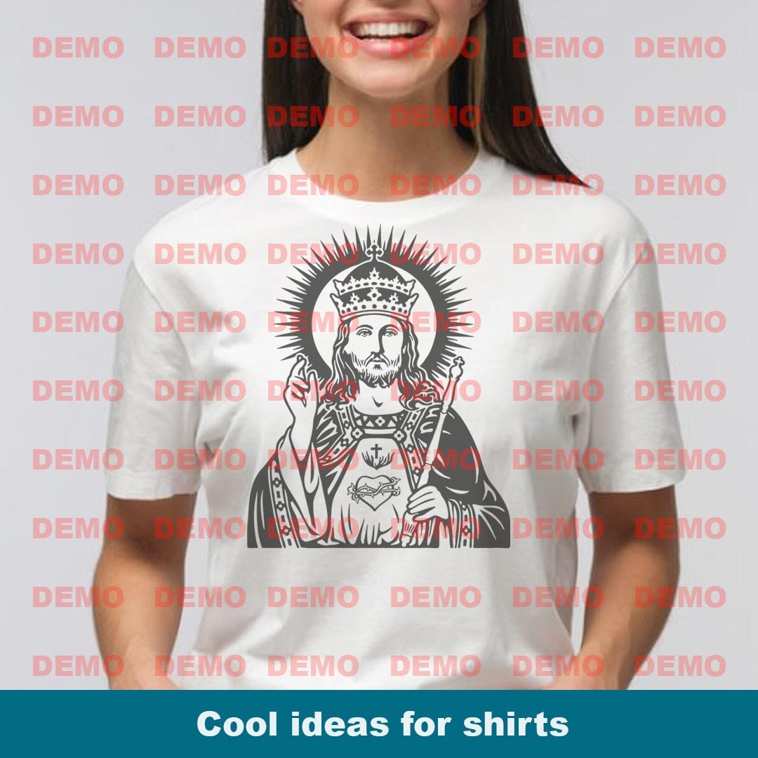 Christ the King SVG Vector Religious Images for Plotter, Sandblasting ...