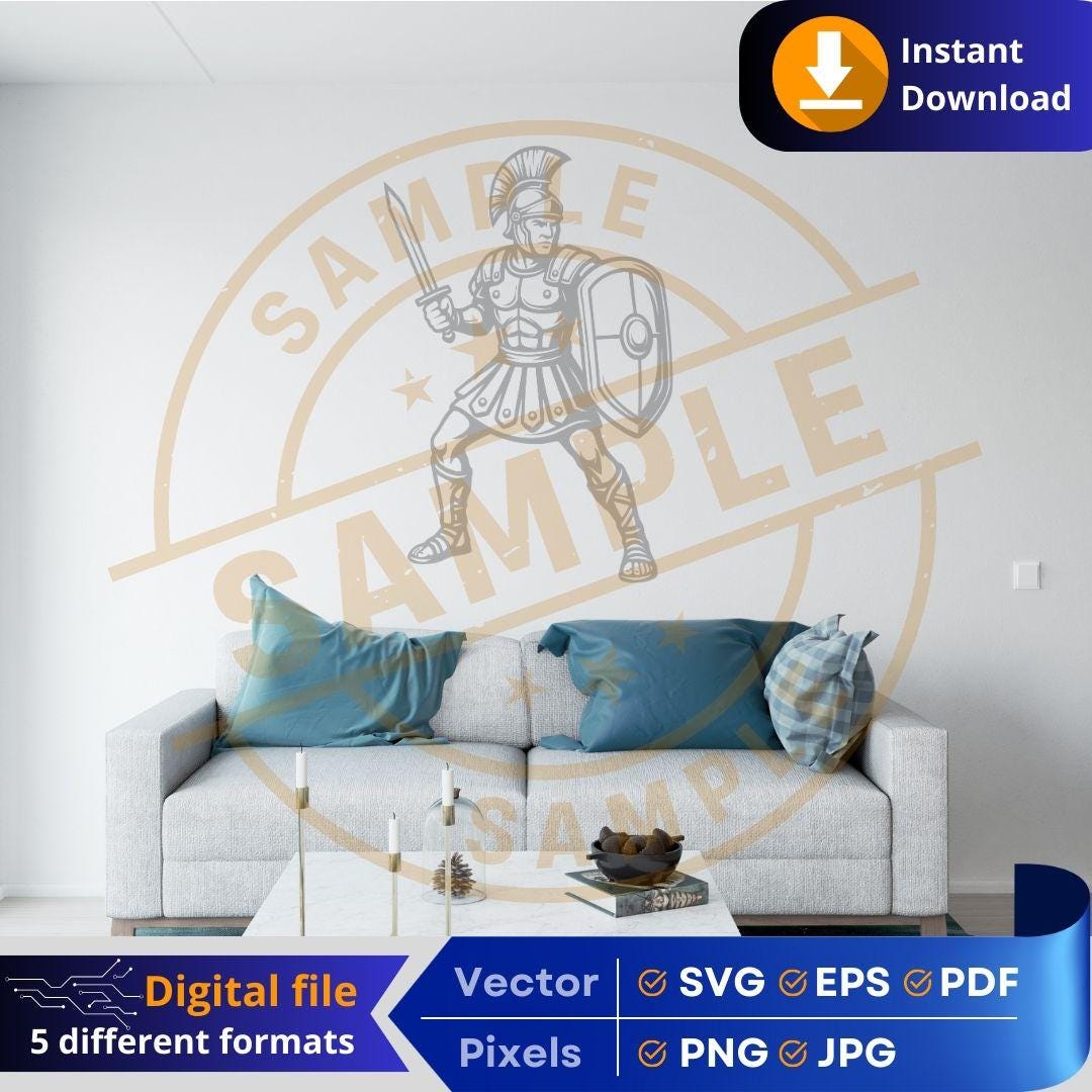 Roman Centurion SVG | Ancient Empire Vector | Digital Download Cricut ...