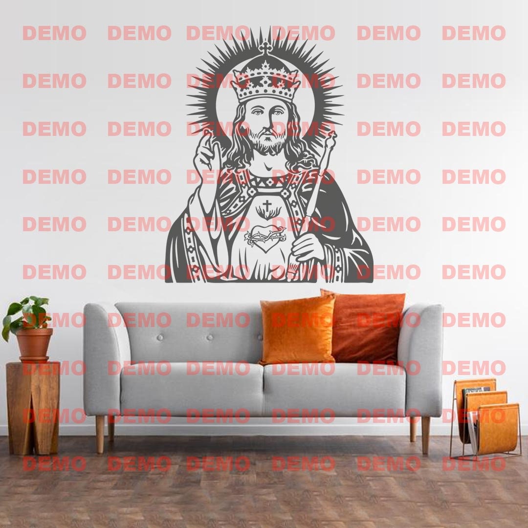 Christ the King SVG Vector Religious Images for Plotter, Sandblasting ...
