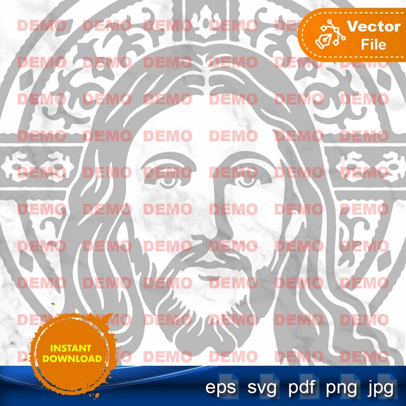 Jesus Father of Life SVG PNG Religious Vector Images for Plotter, Cut ...