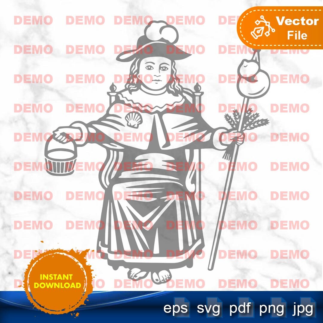 Santo Nino De Atocha SVG PNG Vector Religious Images for Plotter ...