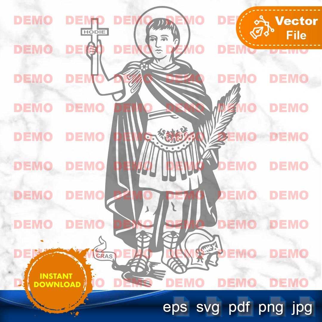 Saint Expedite SVG PNG Religious Vector Images for Plotter ...