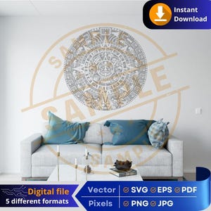 Aztec Calendar SVG Cultures Through History | Digital Download Cricut ...