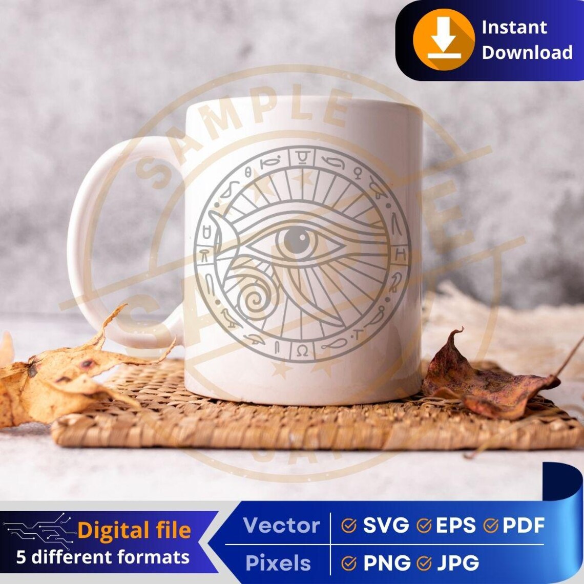 Ancient Egyptian Eye of Horus SVG | Cultures Through History | Eye of ...