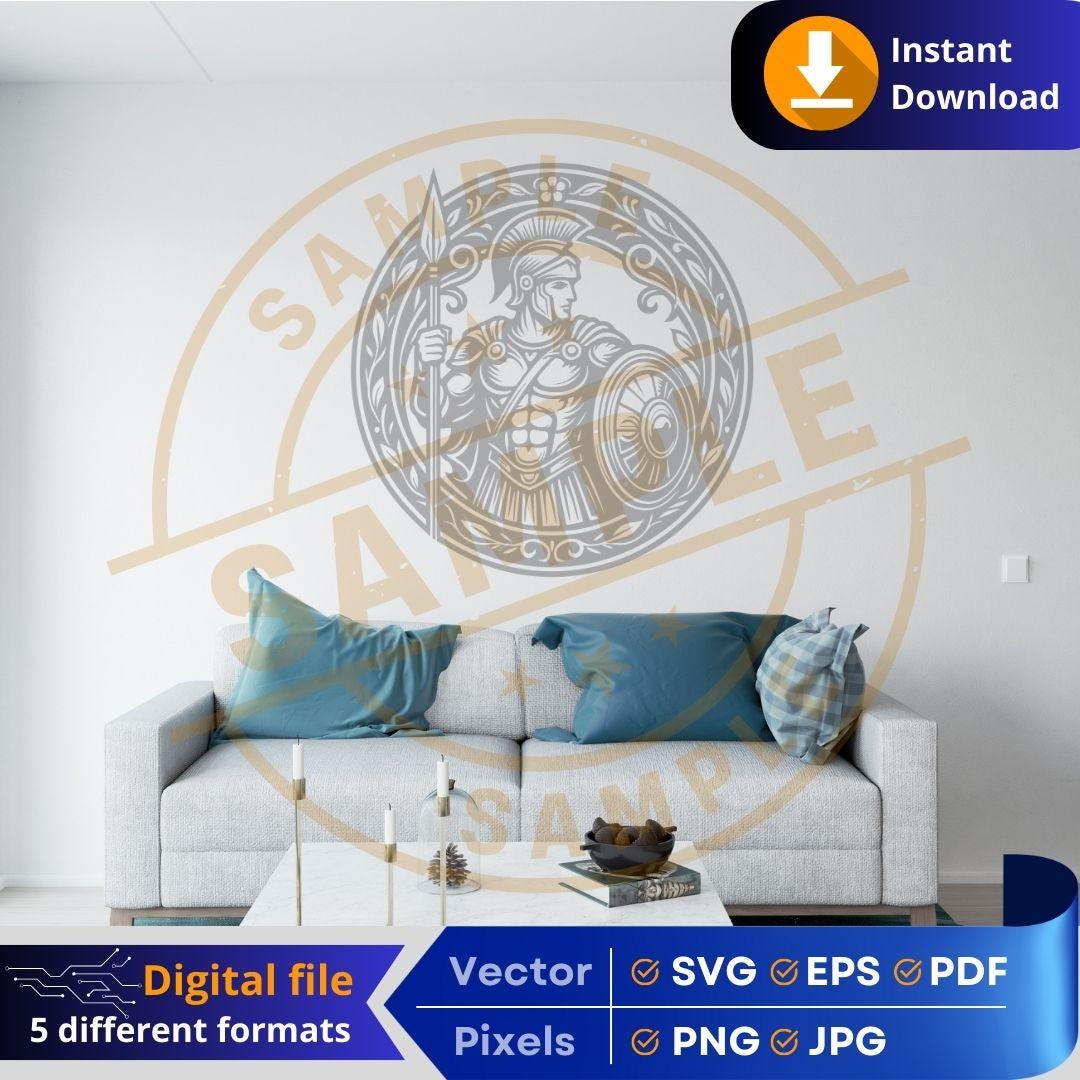 Circular Roman Emblem SVG | Ancient Empire Vector | Digital Download ...