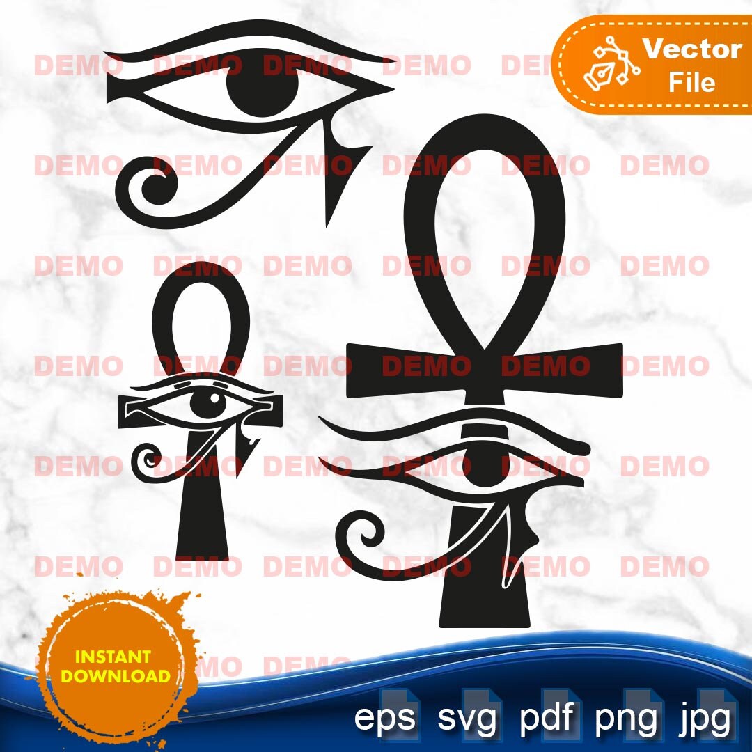 Ancient Egyptian Eye of Horus Svg Cultures Through History Vector Image ...