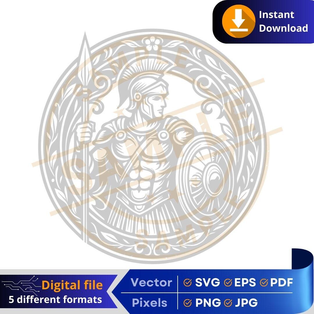 Circular Roman Emblem SVG | Ancient Empire Vector | Digital Download ...
